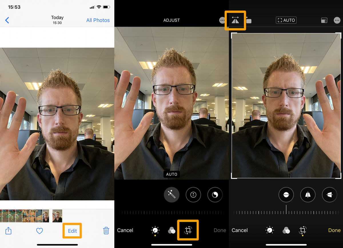 How To Flip An IPhone Photo Get A Mirror Selfie Macworld